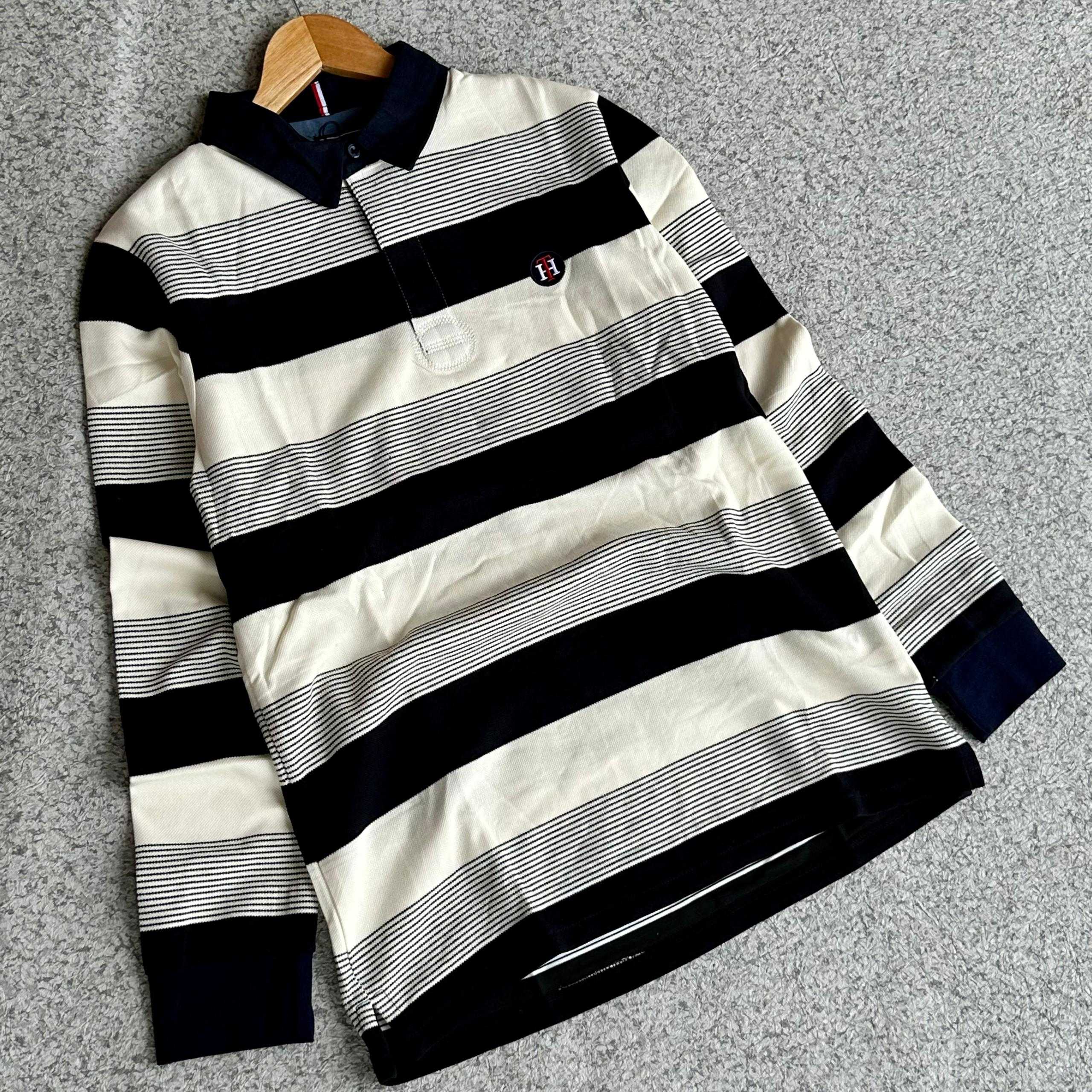 TMH Long Sleeve Stripe Polo